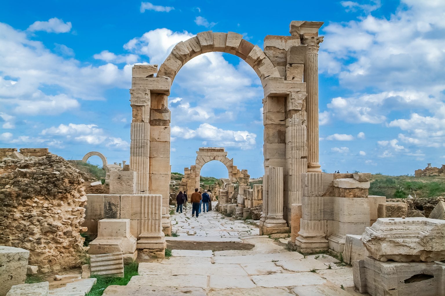 Leptis Magna - die große antike Stadt in Libyen